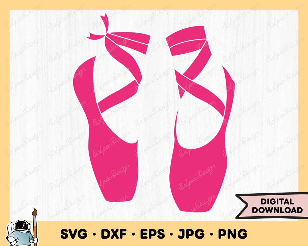 Ballet Shoes SVG Ballerina SVG Ballerina Clip Art Ballerina Cut File ...
