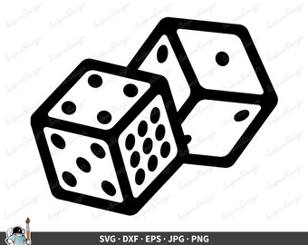 Dice Rolling Svg - Etsy