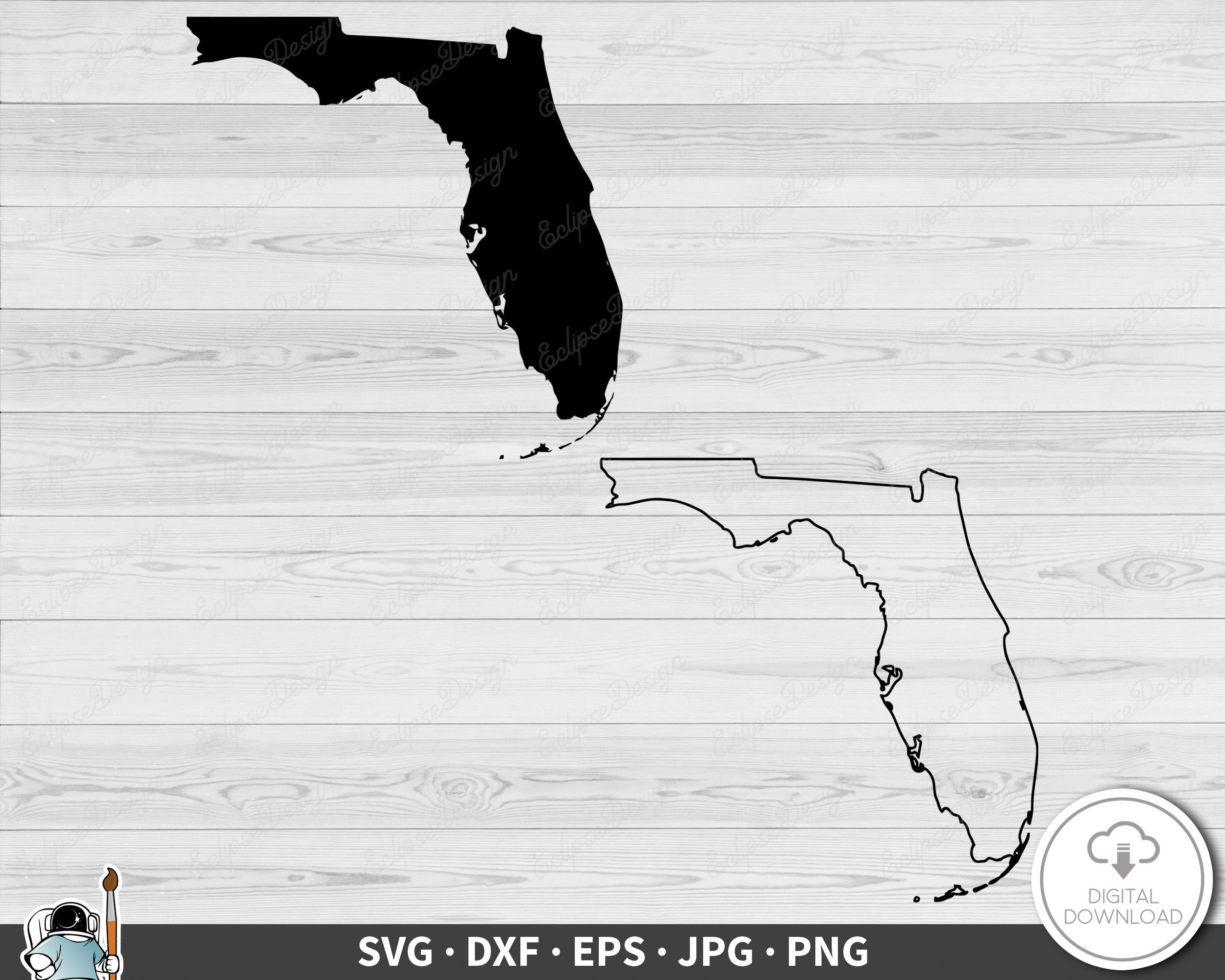 Florida State Map Outline
