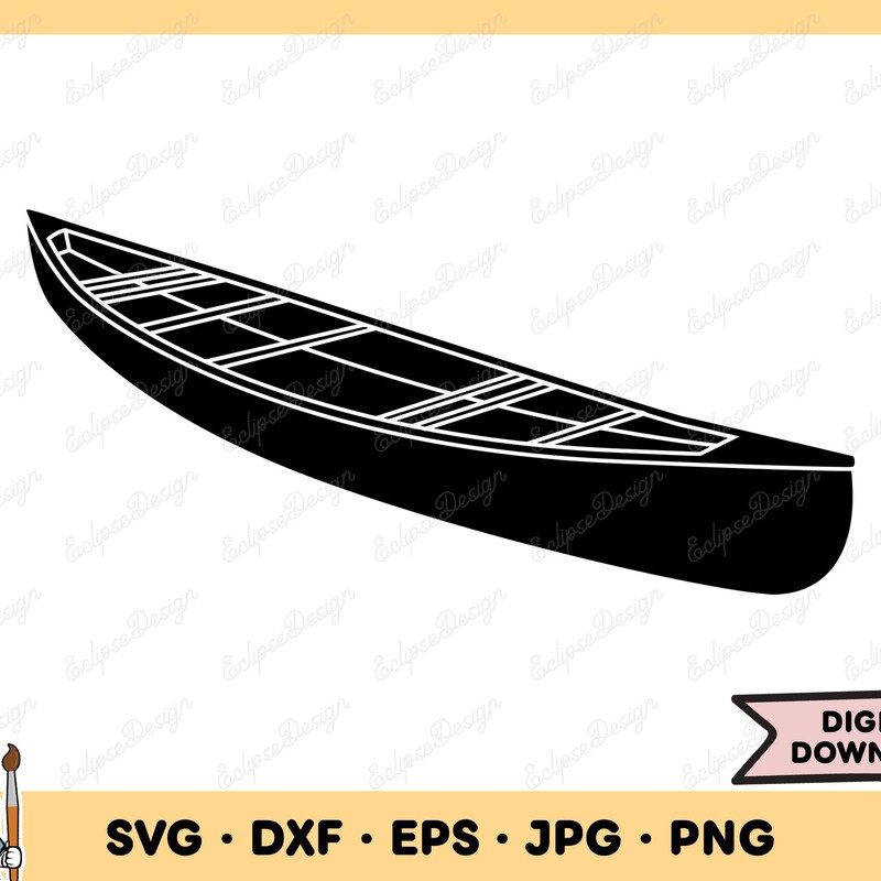 Canoe Svg - Etsy