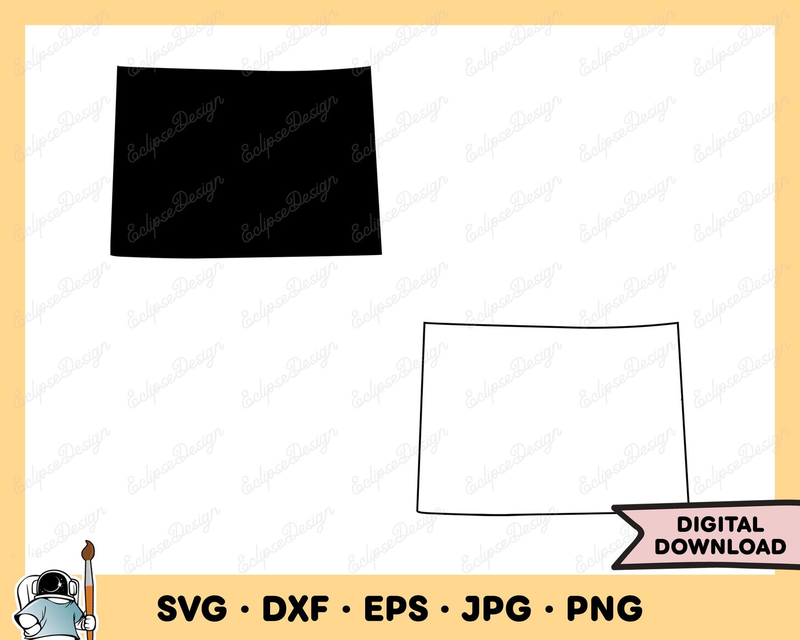 Colorado SVG State Clip Art Colorado Cut File Silhouette Instant ...