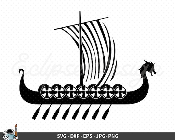 Digital Art & Collectibles Viking ship/longboat SVG digital file ...