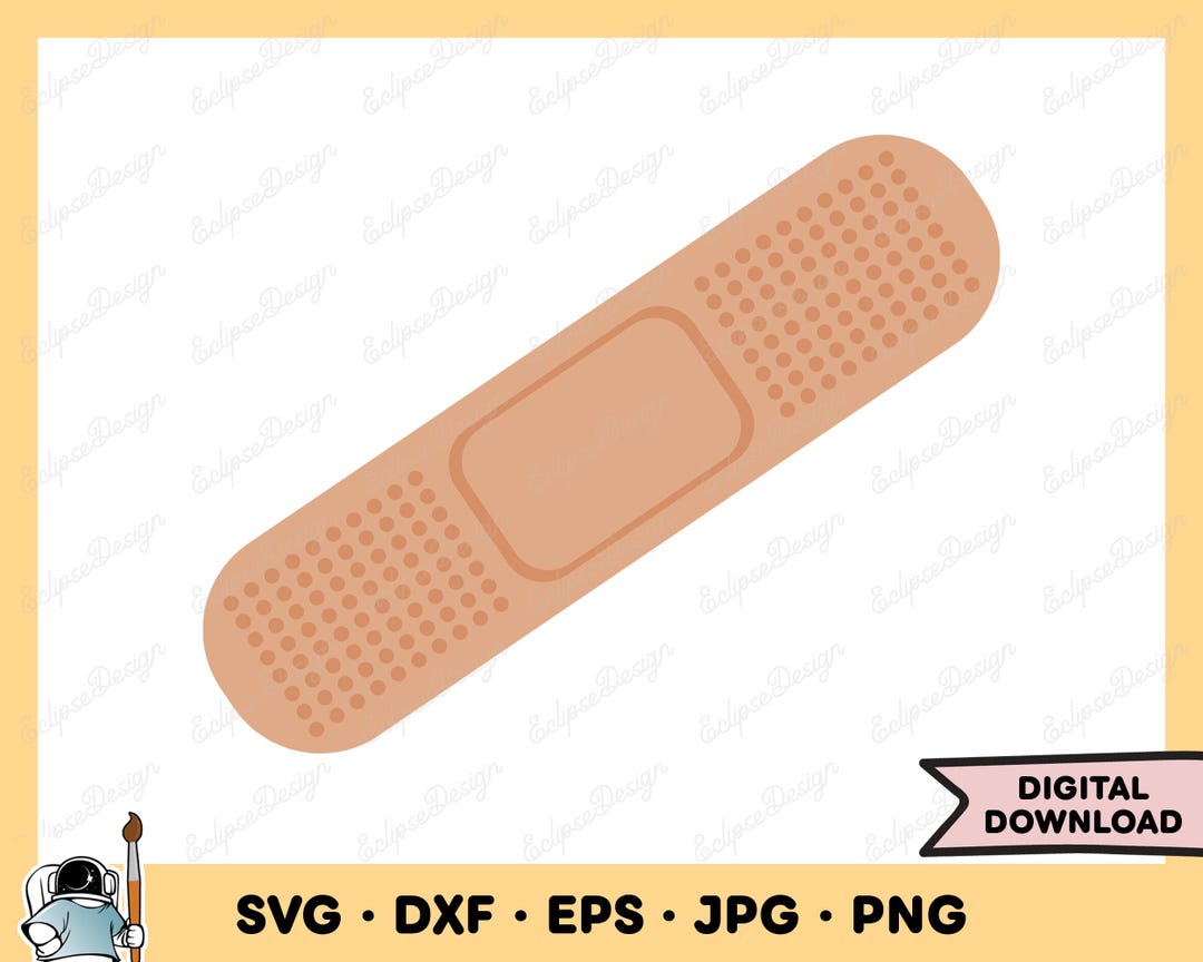 First Aid Bandage SVG Bandage Clip Art Bandage Cut File Silhouette ...