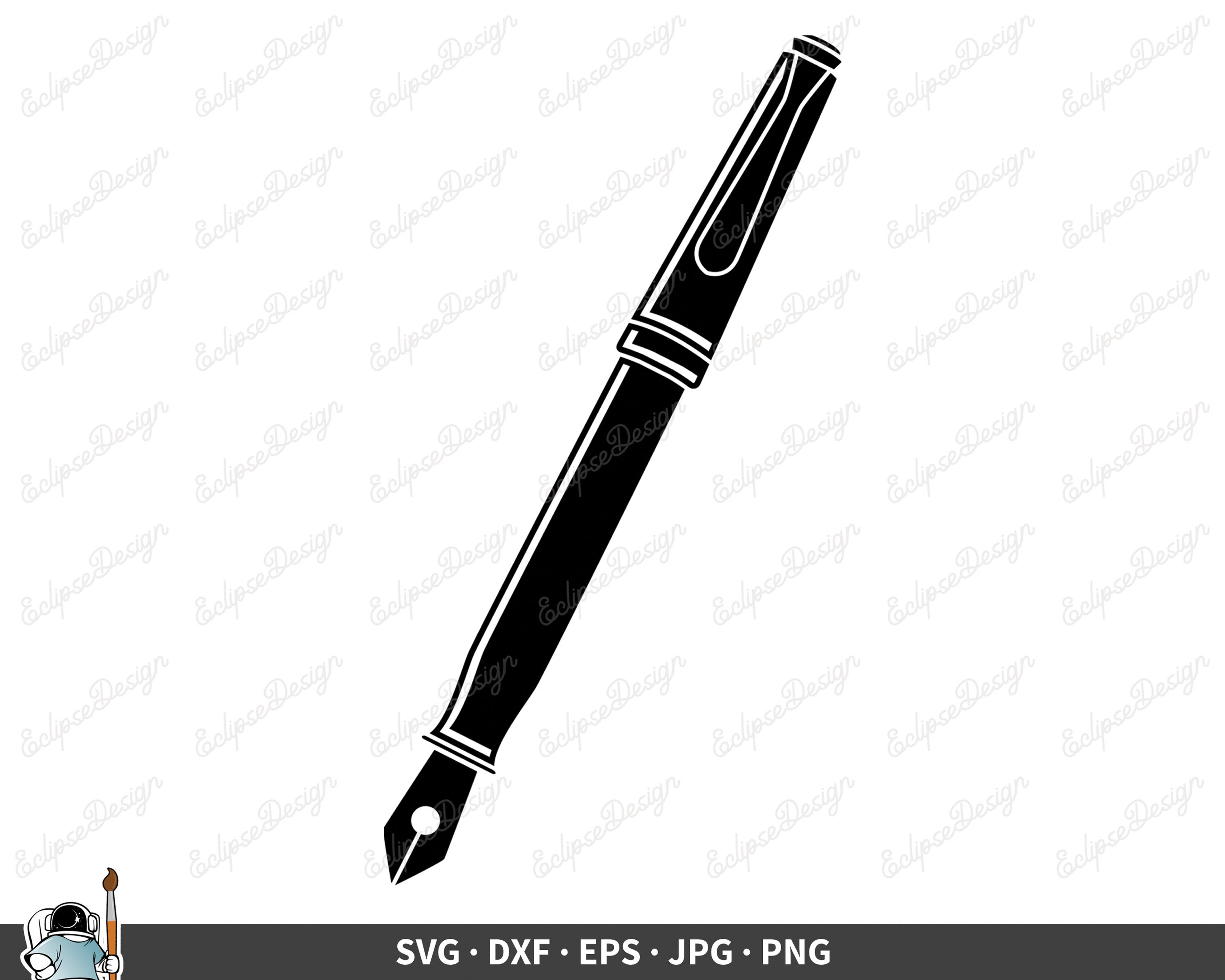 Poetry Fountain Pen Clipart