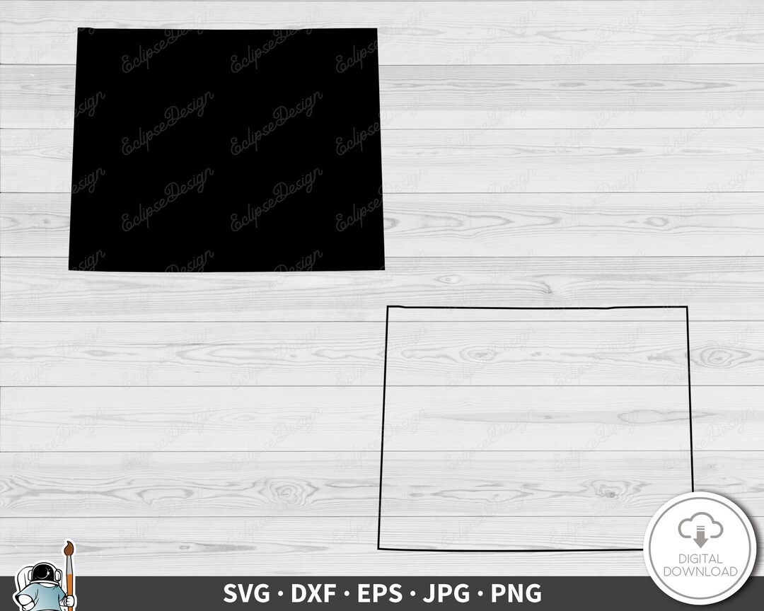 Wyoming SVG State Clip Art Cut File Silhouette Instant Digital Download ...