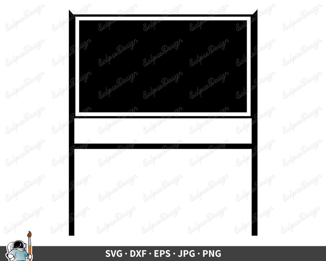 Yard Sign SVG Banner Clip Art Cut File Silhouette Dxf Eps - Etsy