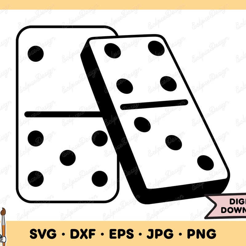 Dxf Files of Dominos - Etsy