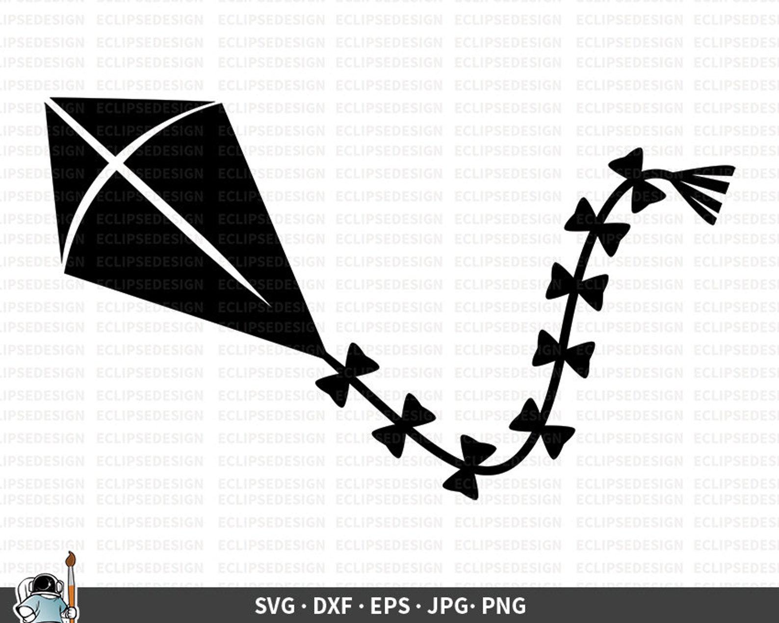 Kite SVG Flying Kite Vector Kite Cut File Kite Clipart | Etsy