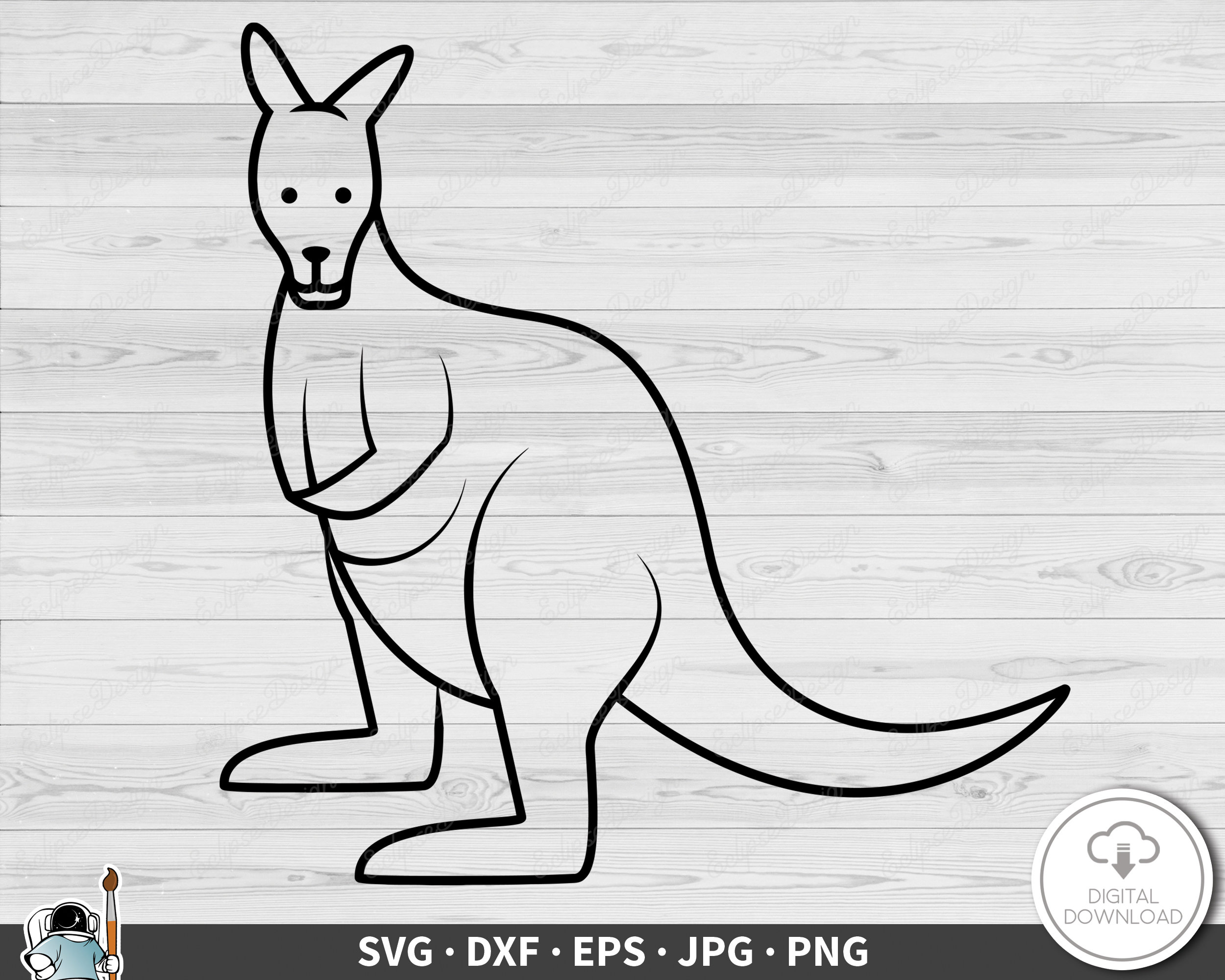 Kangaroo Outline