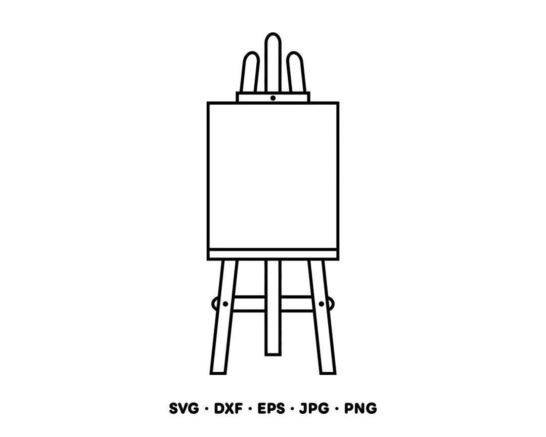 Art Easel Artist SVG Clip Art (digital Download) - Etsy Australia