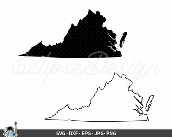 Virginia State Svg | Etsy