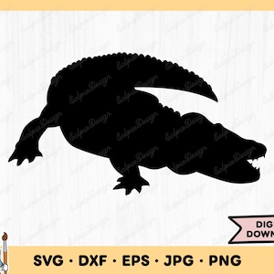 Alligator SVG Alligator Clip Art Alligator Cut File Alligator ...