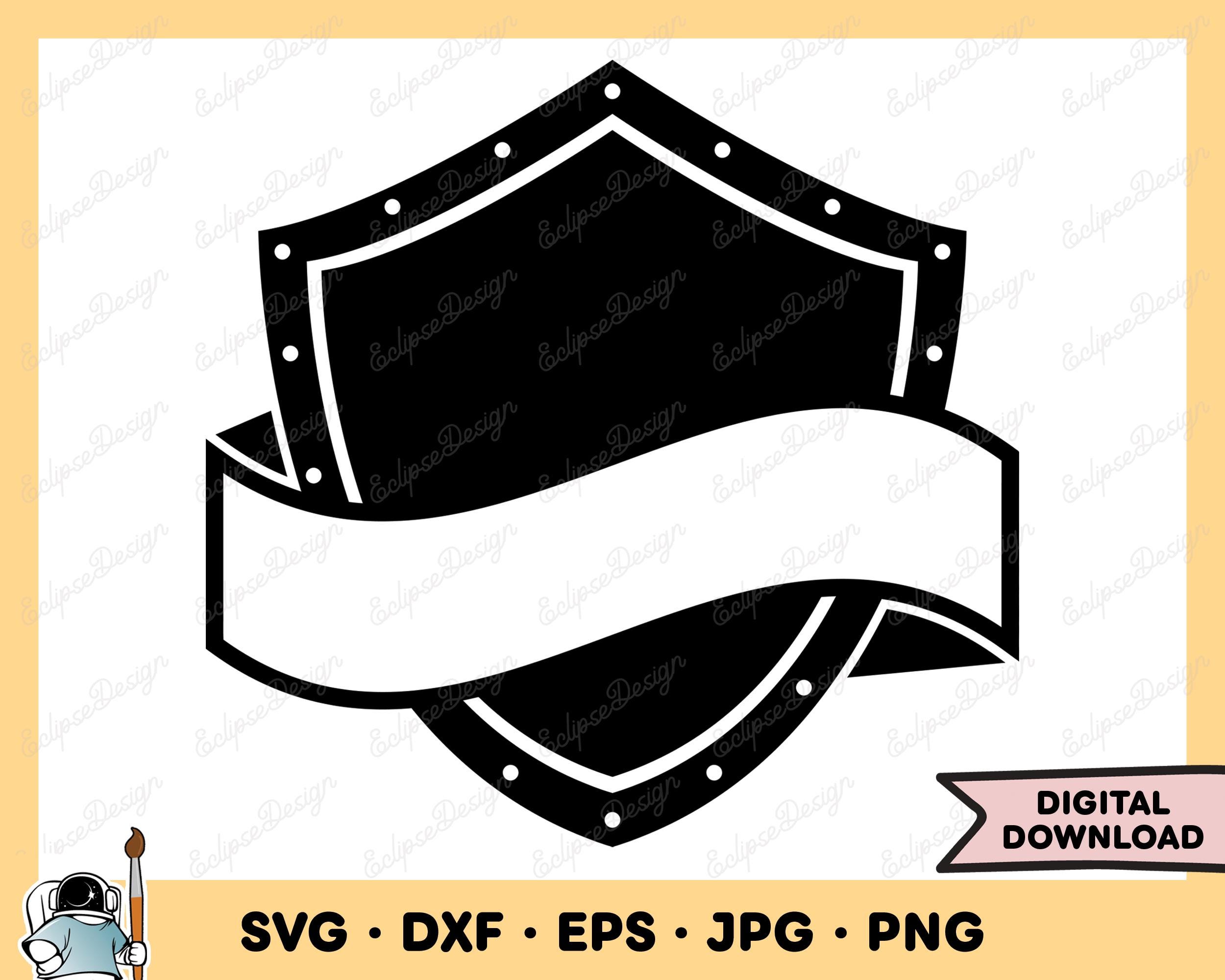 Shield Banner SVG Clipart PNG (instant Digital Download) - Etsy