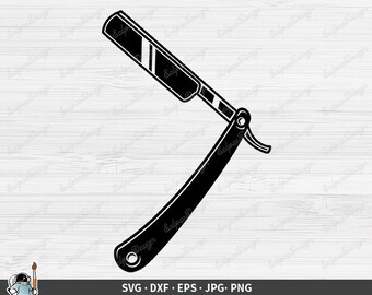 Straight Razor Svg | Etsy