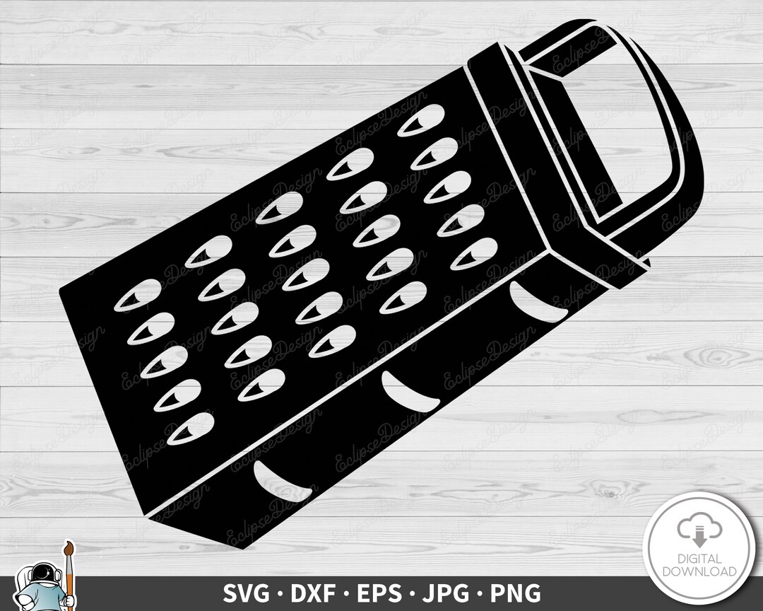 Cheese Grater SVG Clip Art Cut File Silhouette Instant Digital Download ...