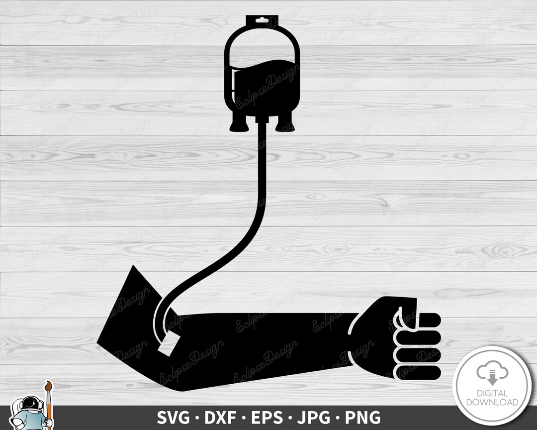 Blood Donation SVG Clip Art Cut File Silhouette Dxf Eps Png Jpg Instant ...