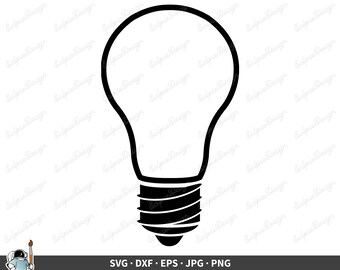 Light Bulb Dxf File - Etsy