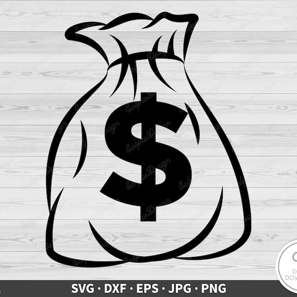 Money Bag Svg - Etsy