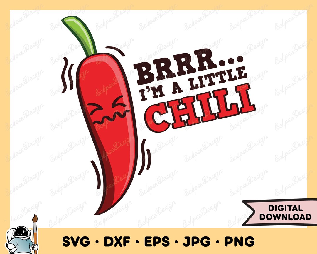 A Little Red Chili Pepper SVG Chili Clip Art Cut File Chili Decal ...