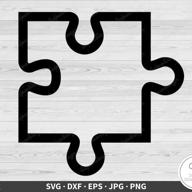 Puzzle Piece Svg - Etsy