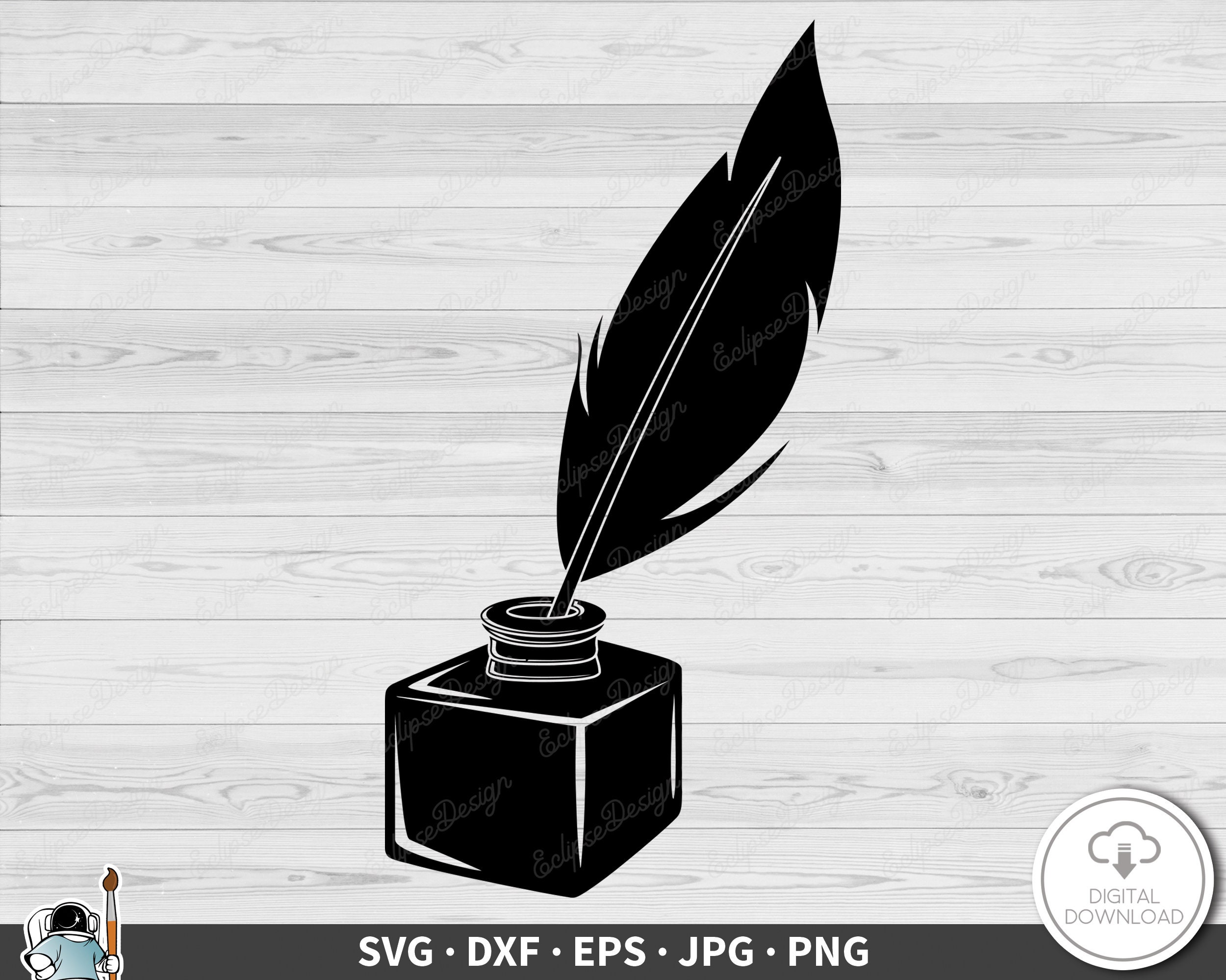 Ink Bottle Clipart Black And White