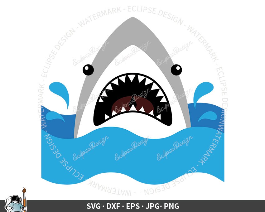Vector Shark Cut Files For Silhouette Eps Shark Files for Cricut Shark ...