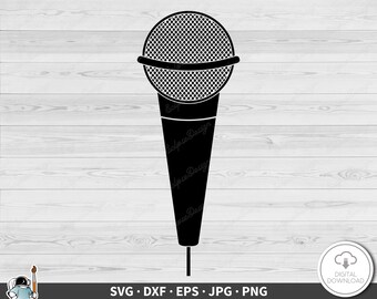 Microphone Digital File Download Svg, Png, Eps, Jpg - Etsy