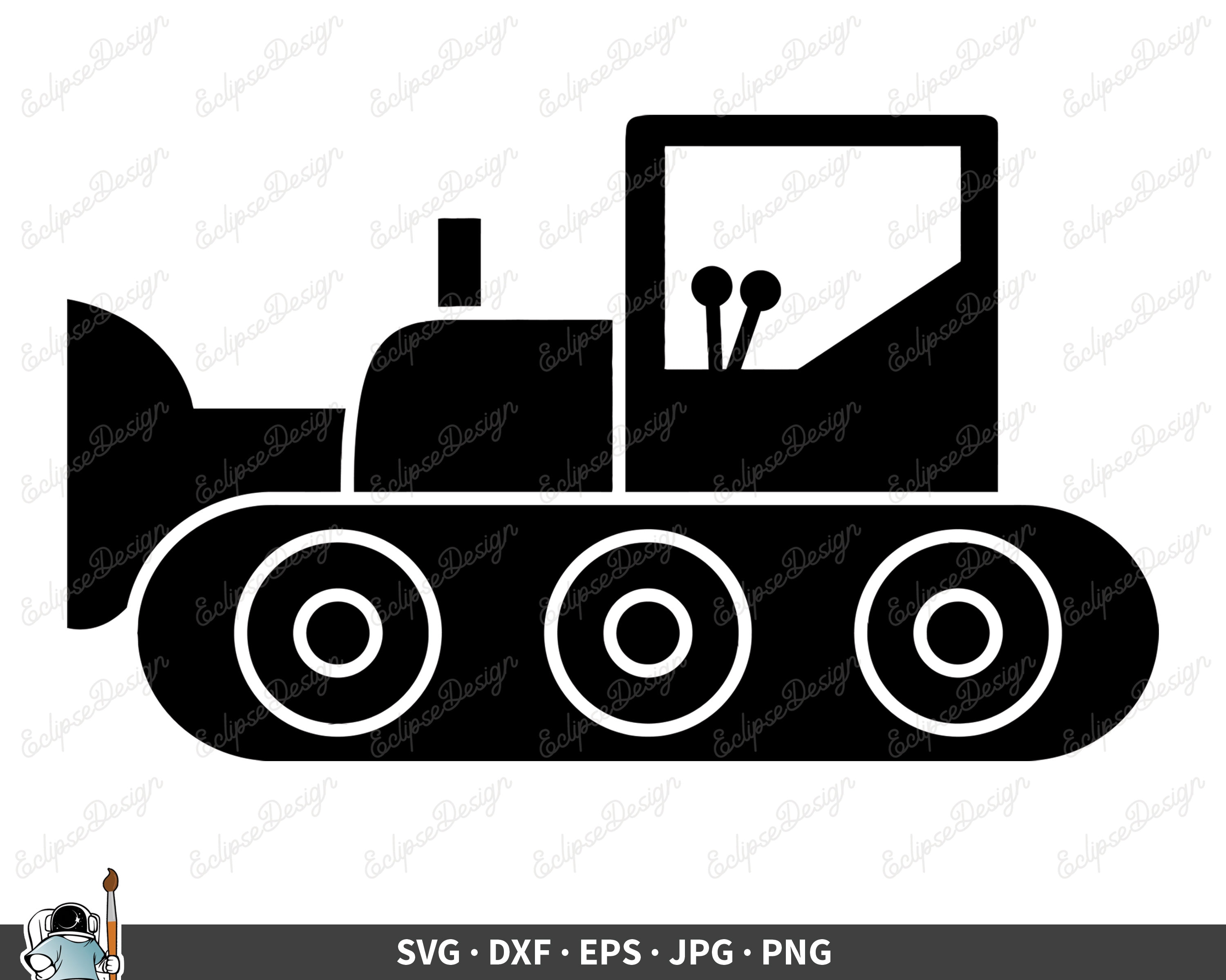 Bulldozer Silhouette Clip Art