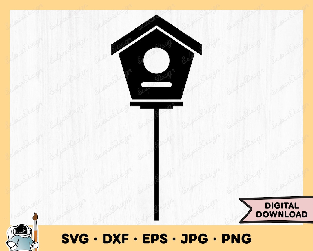 Birdhouse Icon SVG Birdhouse Clip Art Birdhouse Cut File Birdhouse SVG ...