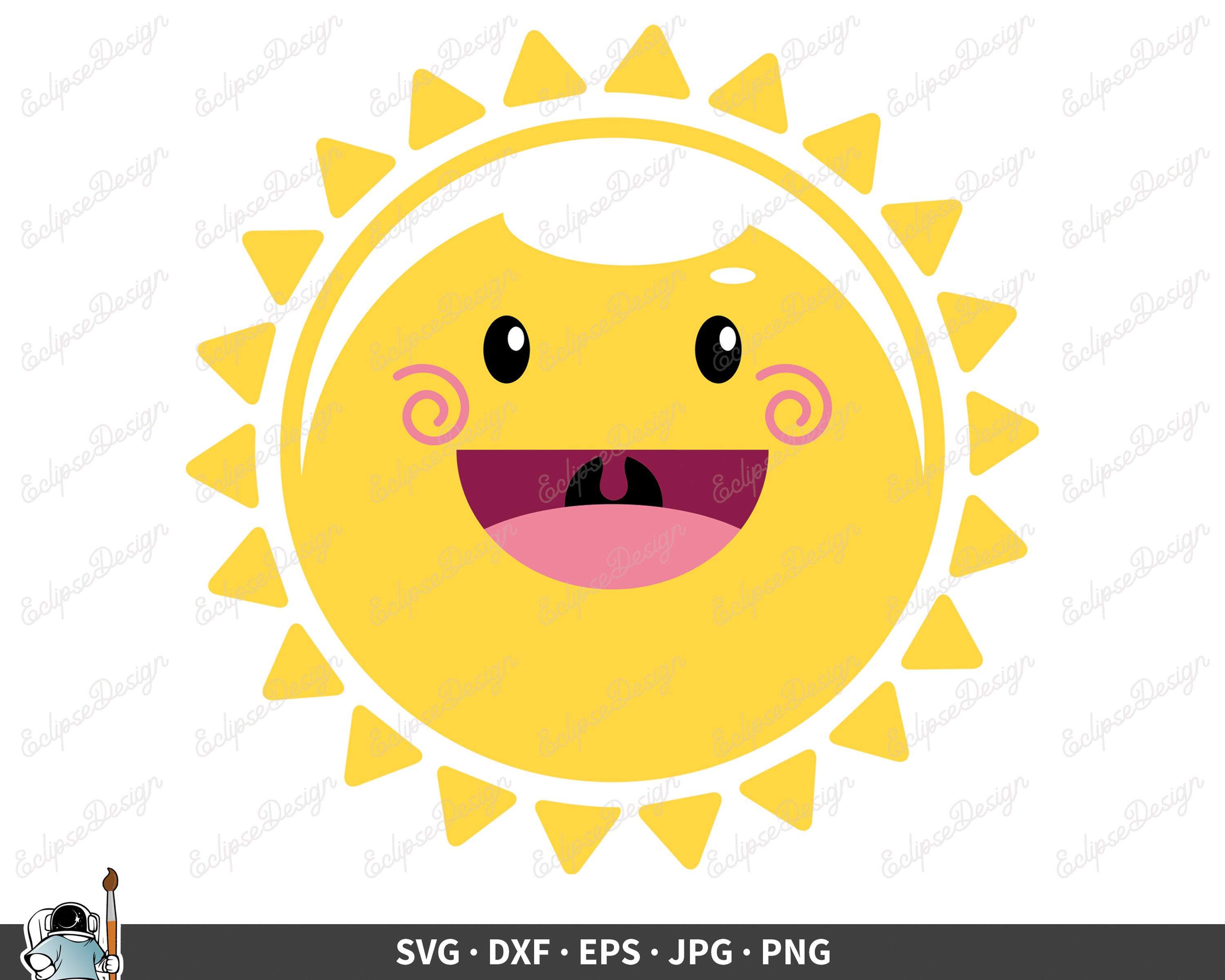 Smiling Sun Clip Art