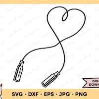 Jump Rope Vector Clipart Set / Outline, Stamp and Color Graphic ...