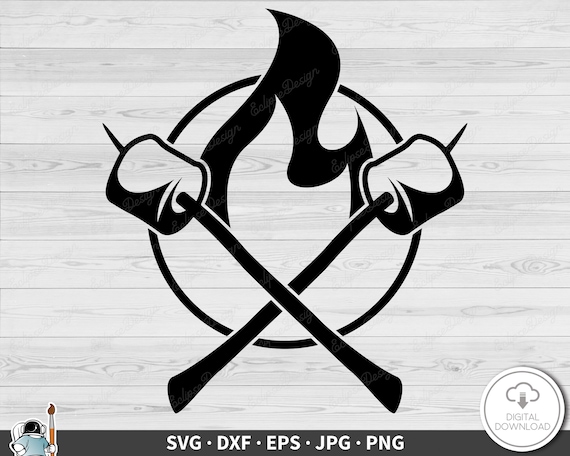 Campfire Marshmallow Clipart