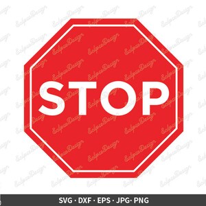 Stop Sign SVG Stop Sign Vector Stop Sign Clipart Stop Sign - Etsy