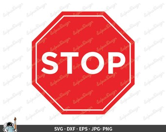 Stopbord svg - Etsy Nederland