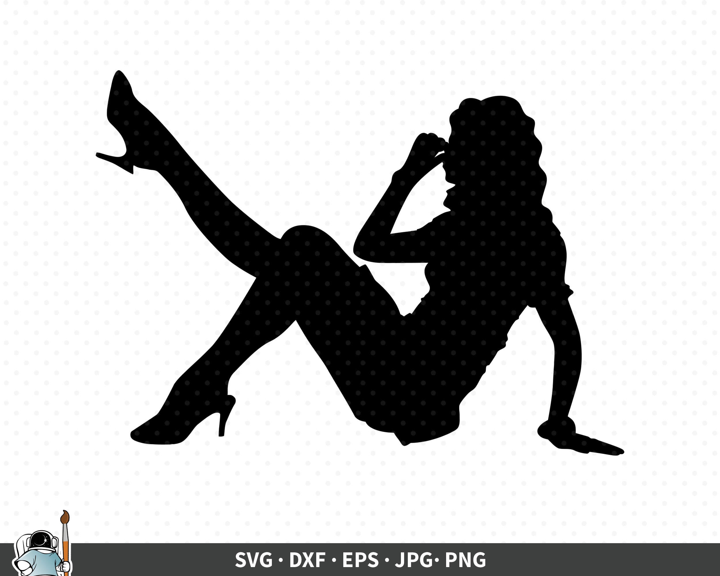 Pin Up Girl SVG Pin Up Girl Vector Pin Up Clipart Woman | Etsy