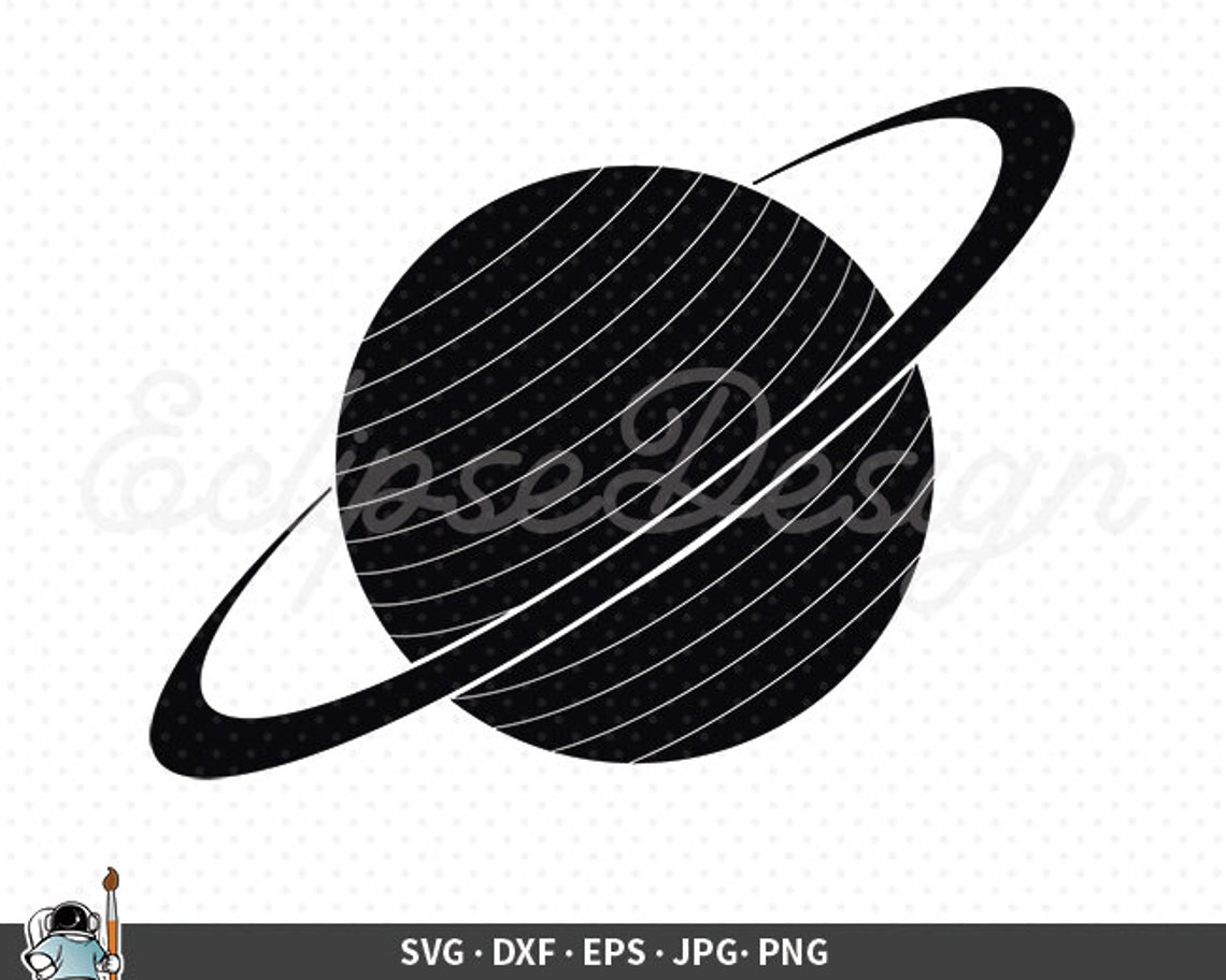Planet SVG Planet With Ring svg Outer Space svg Planet Art | Etsy