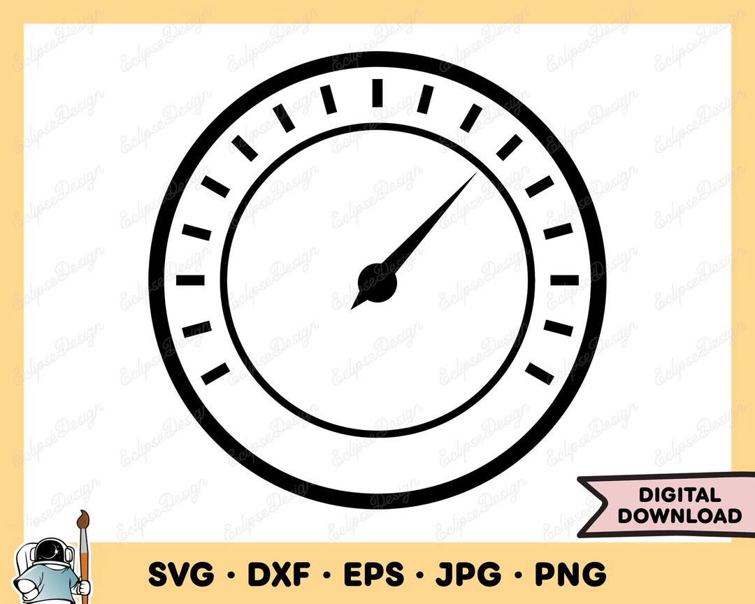 Speedometer SVG Speedometer PNG Racing Speed Clip Art Cut File ...
