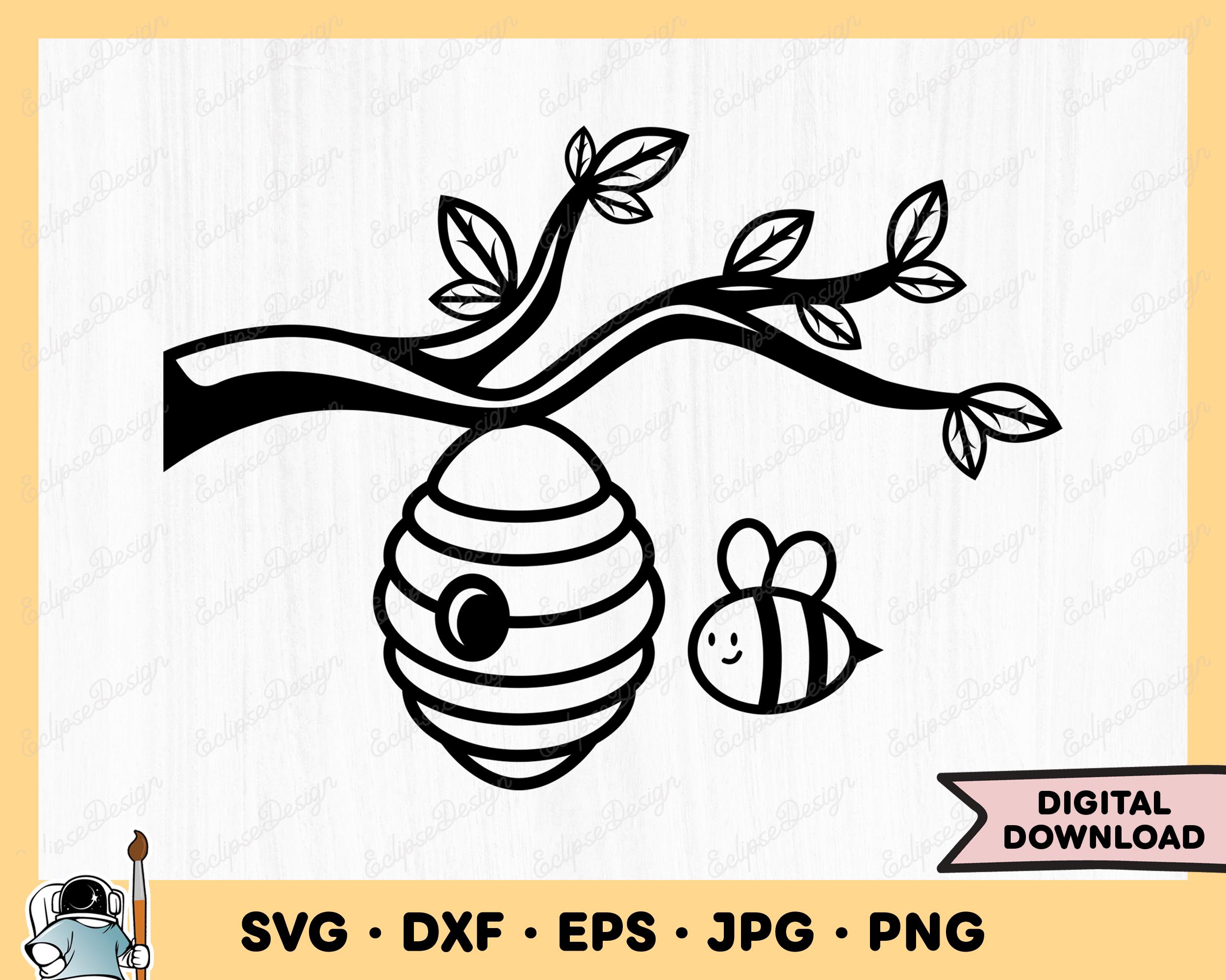 Beehive Honeybees SVG Beehive Clip Art Beehive SVG Cut File Silhouette ...