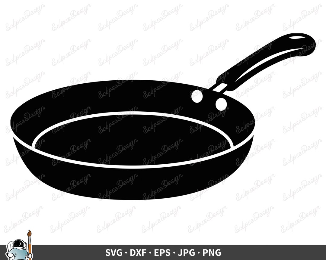 Frying Pan SVG Cooking Clip Art Vector Frying Pan Cut File - Etsy