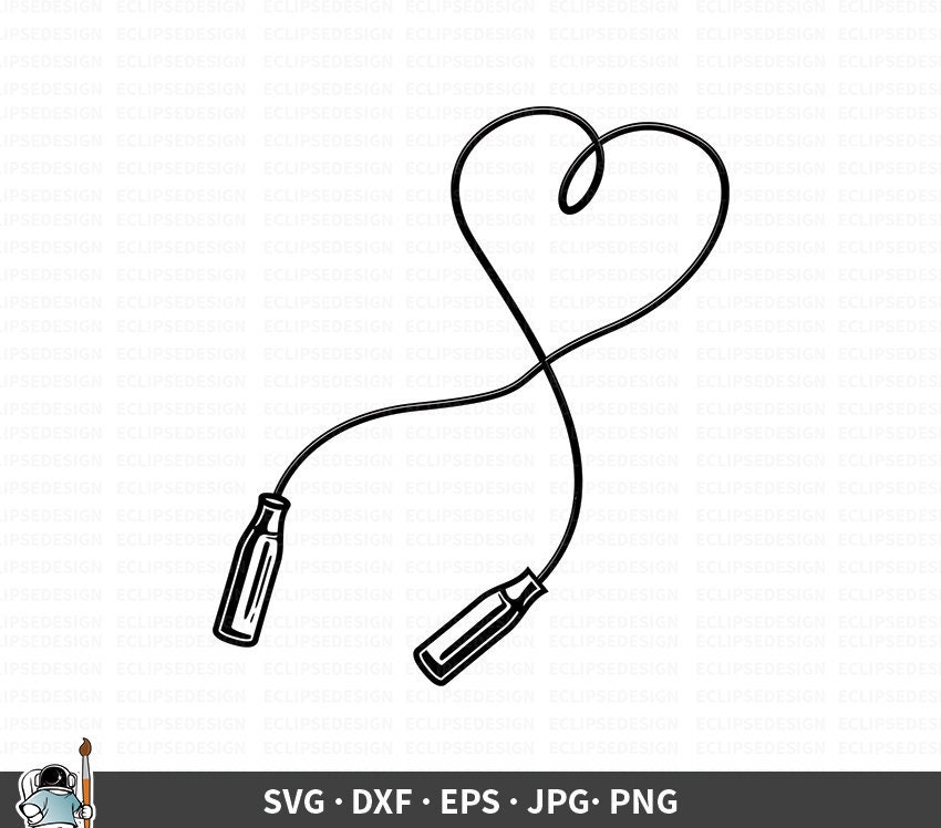 Jump Rope SVG Jumprope Vector Jumping Rope Clipart Working | Etsy