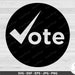 Vote SVG Voting Button Clip Art Cut File Silhouette Instant Digital ...