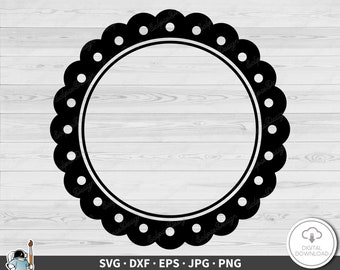 Circle Frame SVG, Digital Download, Circle PNG - Etsy