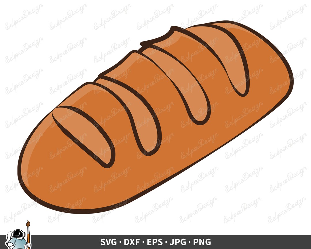 Bread SVG Baker Clip Art Cut File Silhouette Dxf Eps Png Jpg - Etsy