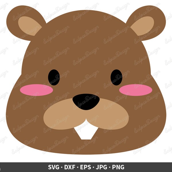 Beaver Face Svg - Etsy Canada