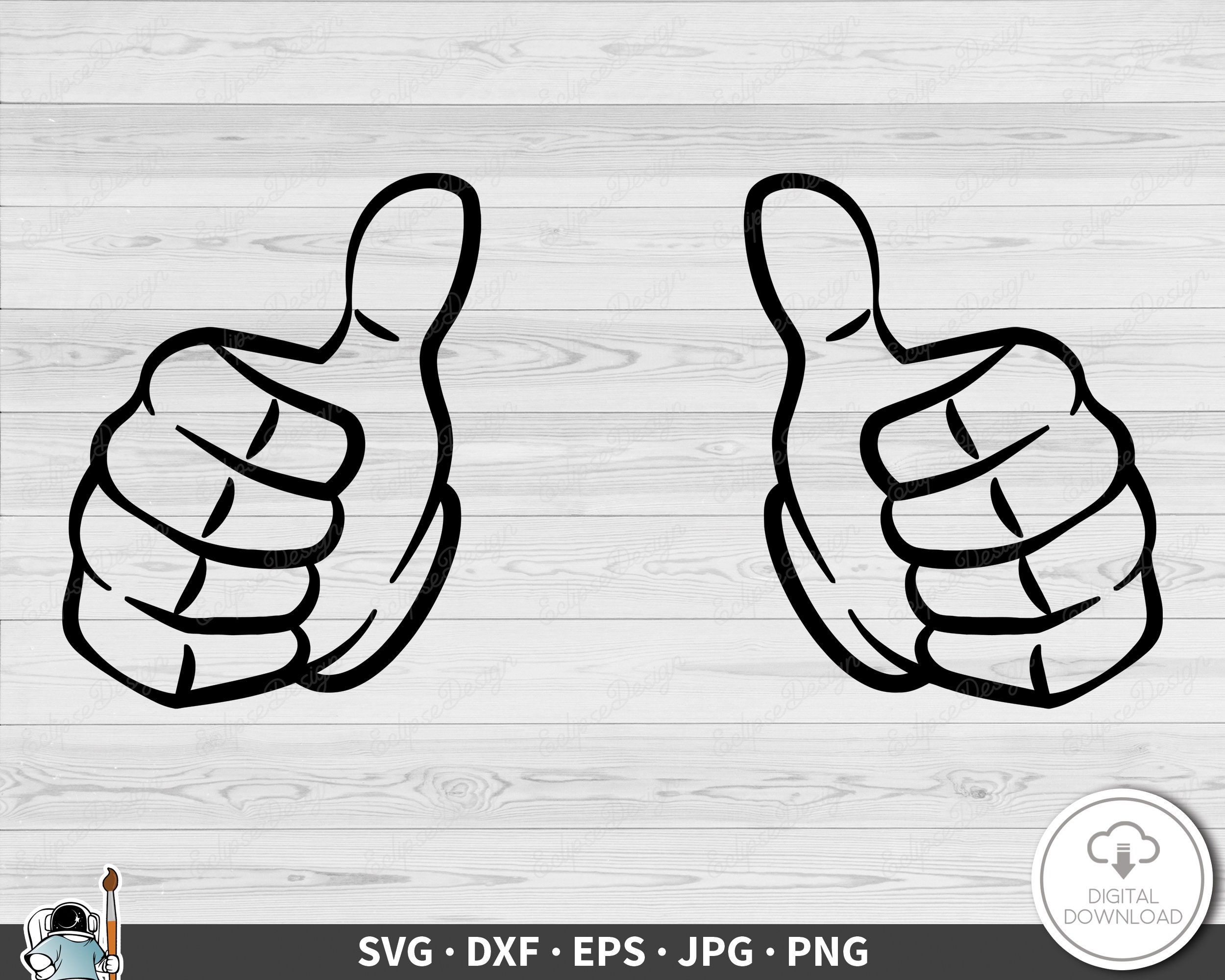 Thumbs Up Clip Art Black And White