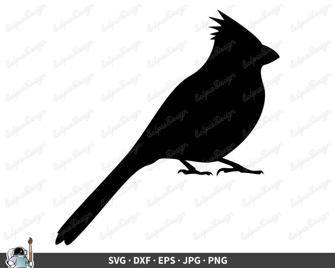 Birding Cardinal SVG Clip Art Cut File Silhouette Dxf Eps - Etsy UK
