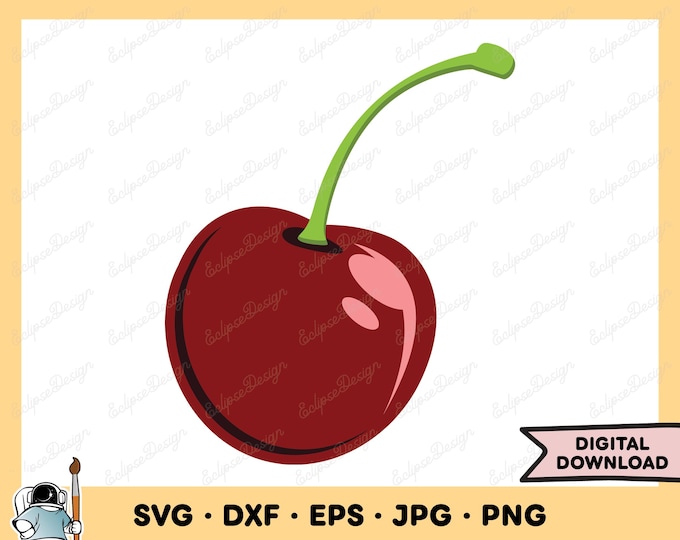 Cherry SVG, Cherries Clipart, Fruit Svg, Cherry Cricut, Cut Files ...