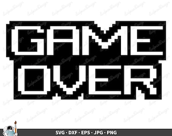 Game Over Svg - Etsy