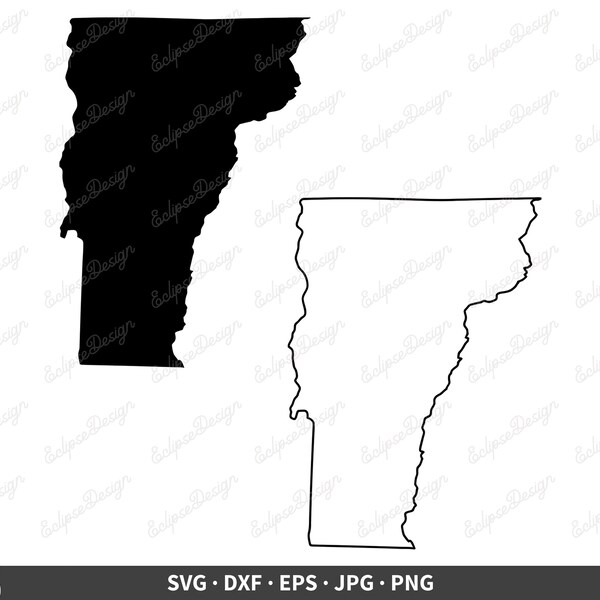 Vermont State Svg - Etsy