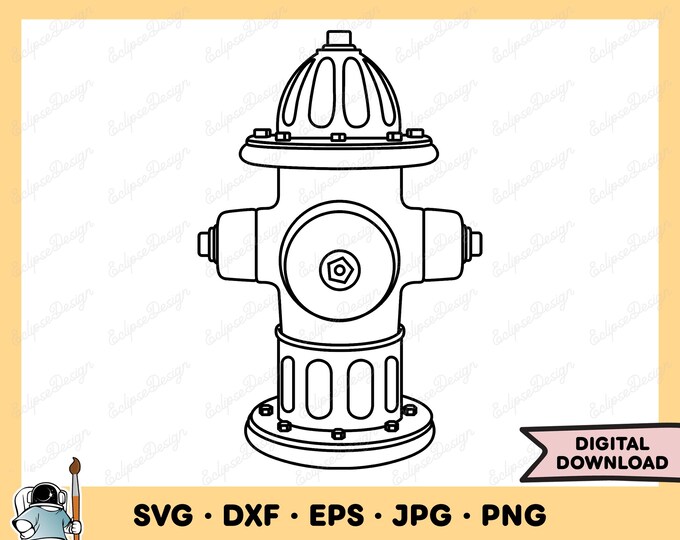 Fire Hydrant SVG, Water Hydrant, Fireman Tool, Hydrant Silhouette, Fire ...
